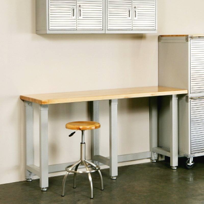 New Ultra Heavy Duty Work Bench Workbench Shop Table Steel Frame Wood ...